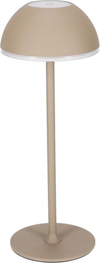 JENS Living LED Tafellamp - Oplaadbaar - Beige - Ø 11 x 28,5 cm | bol
