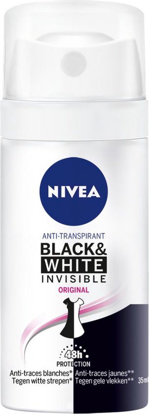 Nivea Mini Deo Black & White Invisible | bol