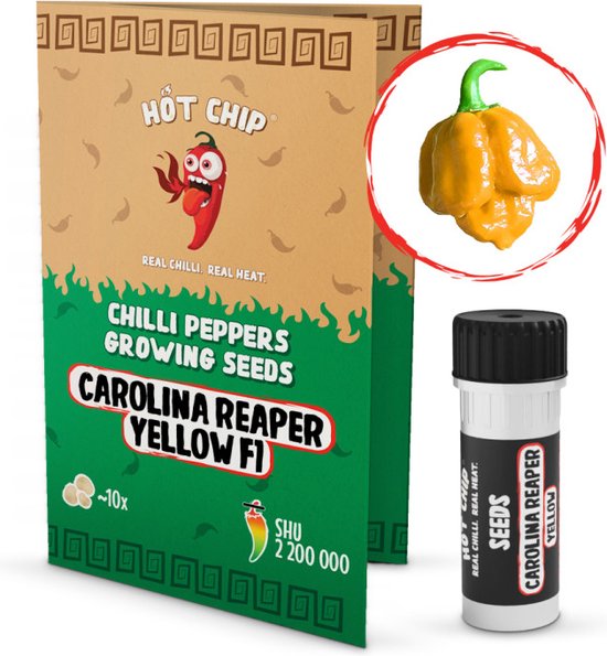 Carolina Reaper Peperzaden Geel – Hitte tot 2.200.000 SHU, Citrus Smaak ...