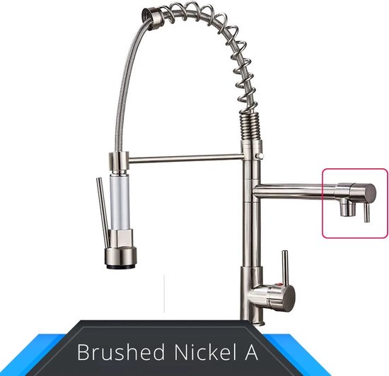 Keukenkraan met Uittrekbare Uitloop - Keukenmengkraan - Handdouche - Uittrekbaar -... | bol