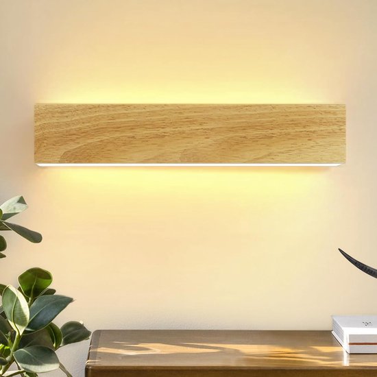 LED wandlamp binnen - 32CM hout moderne hal lamp op en neer design trap ...