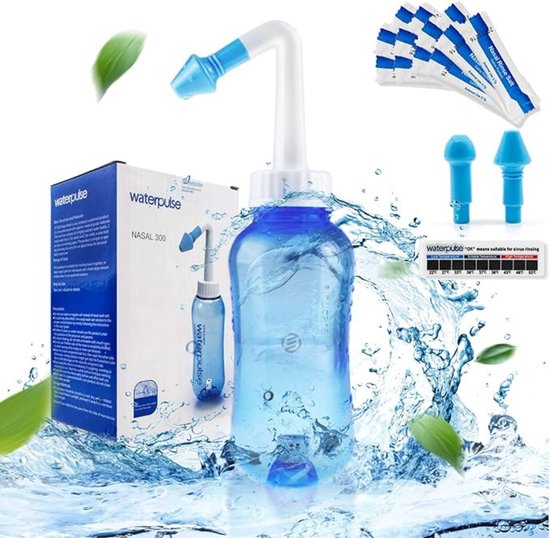 Equivera Neusdouche - 300 ml - 30 Zoutzakjes - Kinderen en Volwassenen ...