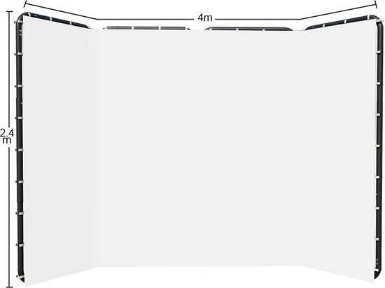 Roxana® Scherm - Wit - Fotoshoot - Frame Inbegrepen - Achtergrond ...