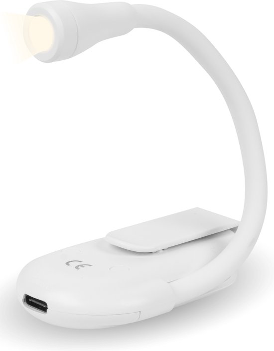 Nuvance - Leeslampje - Leeslamp met Klem - Dimbaar - 3 Standen ...
