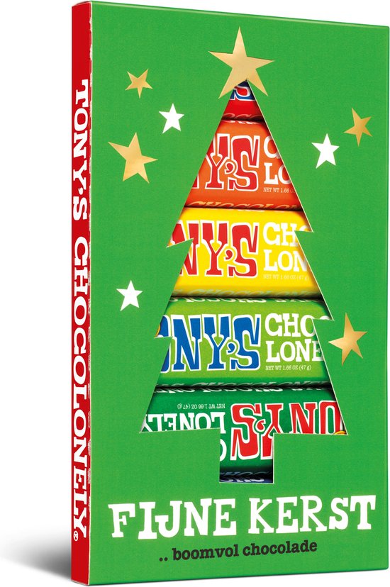 Tony's Chocolonely Kerst Cadeau Chocolade Proeverijtje - 6 x Chocola ...
