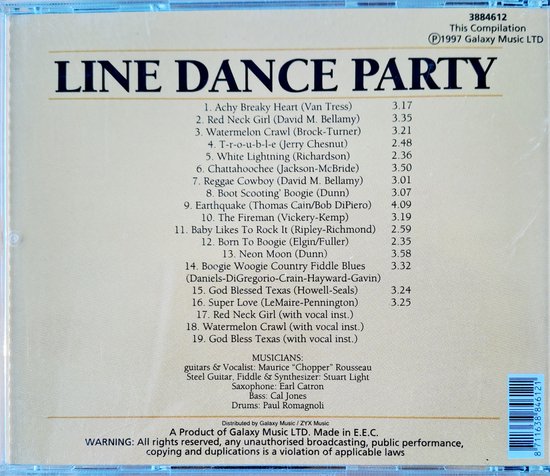 Line Dance Party - CD - With written instructions, Various | Muziek | bol