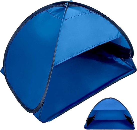 Strandtent Draagbare Pop-up Strandzon Minitent met Ritssluiting ...