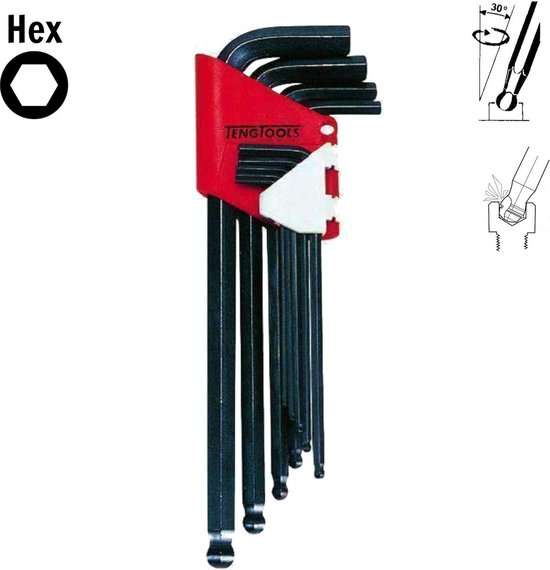 1479MM 9 metrische 1.5-10mm bal-Point Hex Key Set | bol