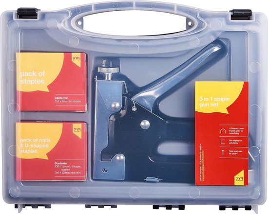 Equivera Nietpistool - Tacker - Niet Pistool - Nietpistool Draadloos | bol