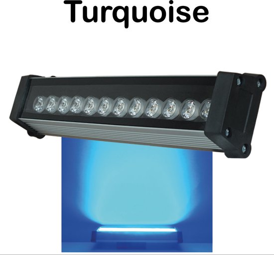 SMD TEK LED Wallwasher Wandlamp - 27 cm - 14W - Turquoise - 12 High ...
