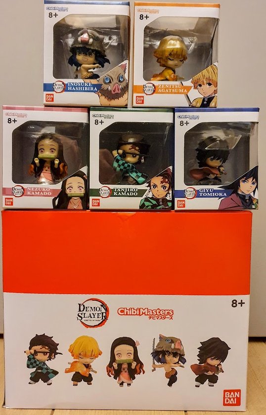 Bandai - Chibi Masters - Demon Slayer - Assortiment 5 figurines | bol.com
