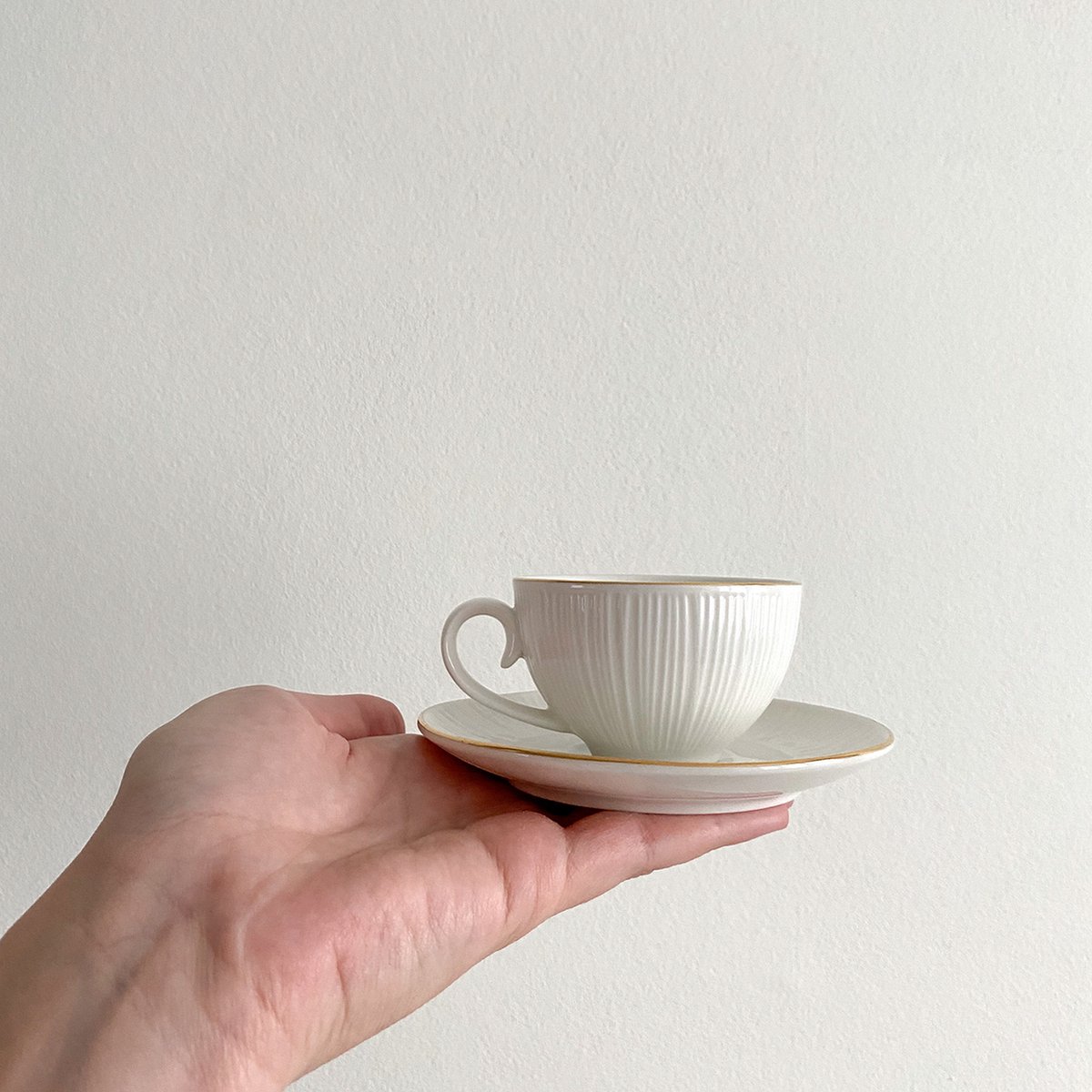 Tokyo Design Studio - Nippon White - Goude Rand Theekopjes met ...