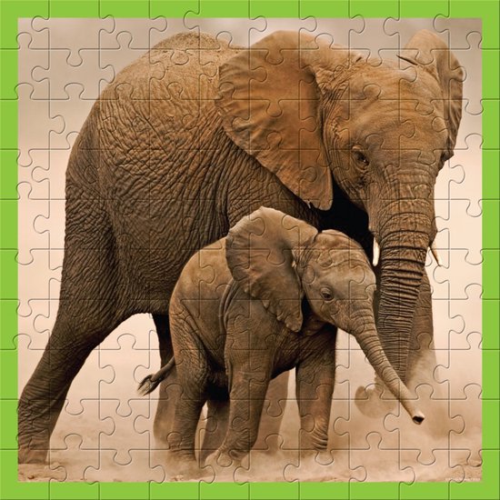 WWF puzzel - baby olifant - 100 stukjes | bol