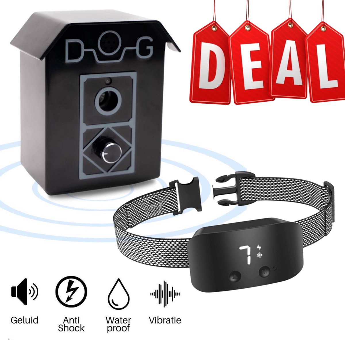 LUVIQ Anti Blafband & Anti Blaf Apparaat - Blafband voor honden - 3KG ...