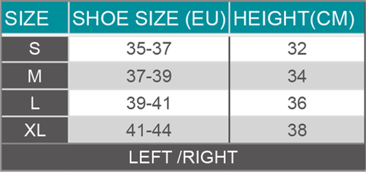 E-Life Klapvoet Brace met Klittenbandsluiting Wit - AFO Leaf Spring ...