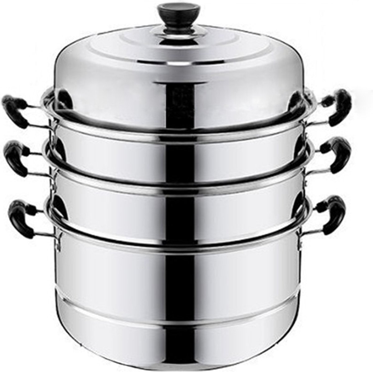 Stoomkokers-Stoomboot Pot Soep Stoom Pot Universele Kookpotten-Rvs-4 ...