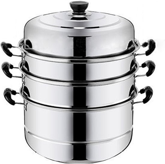 Stoomkokers-Stoomboot Pot Soep Stoom Pot Universele Kookpotten-Rvs-4 ...