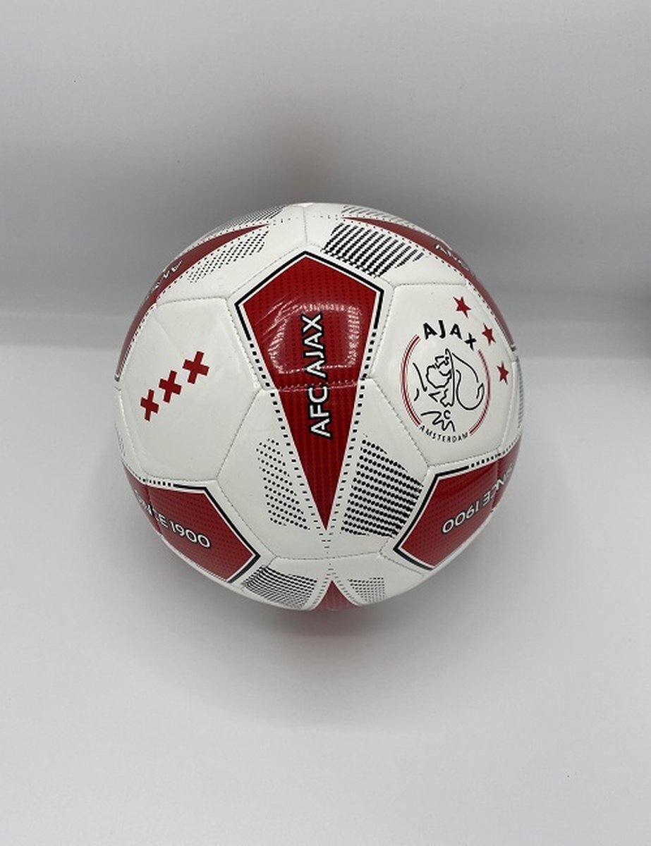 Ajax Voetbal Wit - Rood stip Since 1900 - Ajax Amsterdam - Eredivisie ...