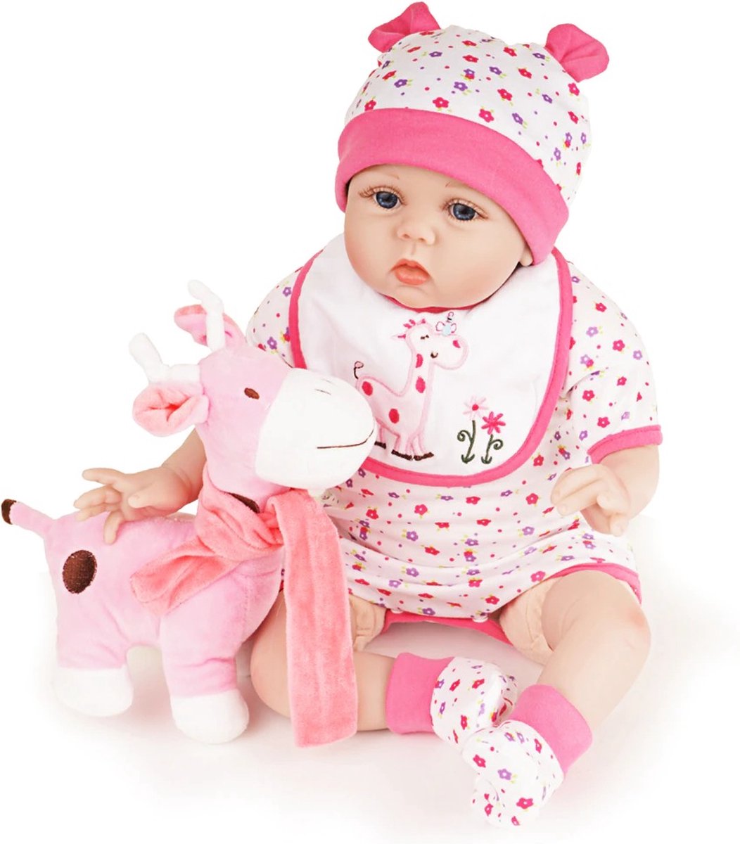 Baby Poppen - Roze - Levensechte Babypop Set - Realistisch - Pop Met ...