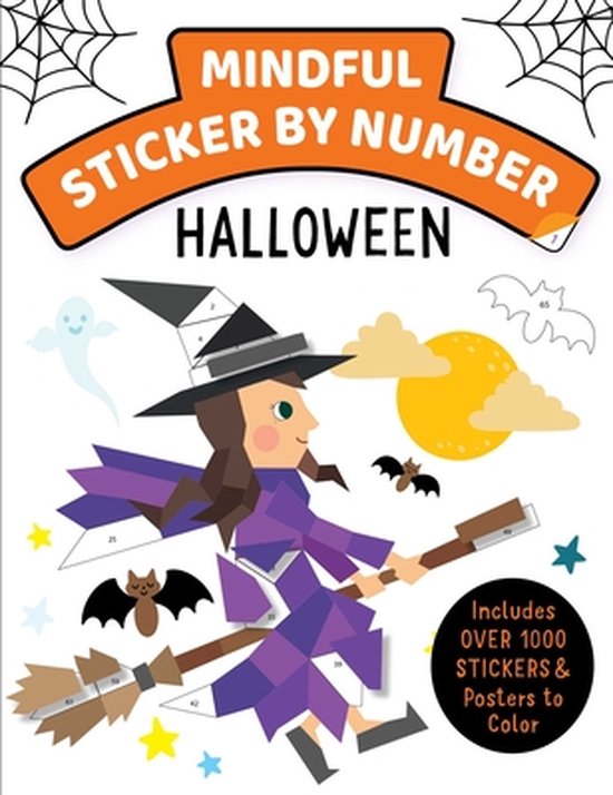 Mindful Sticker by Number- Mindful Sticker By Number: Halloween ...