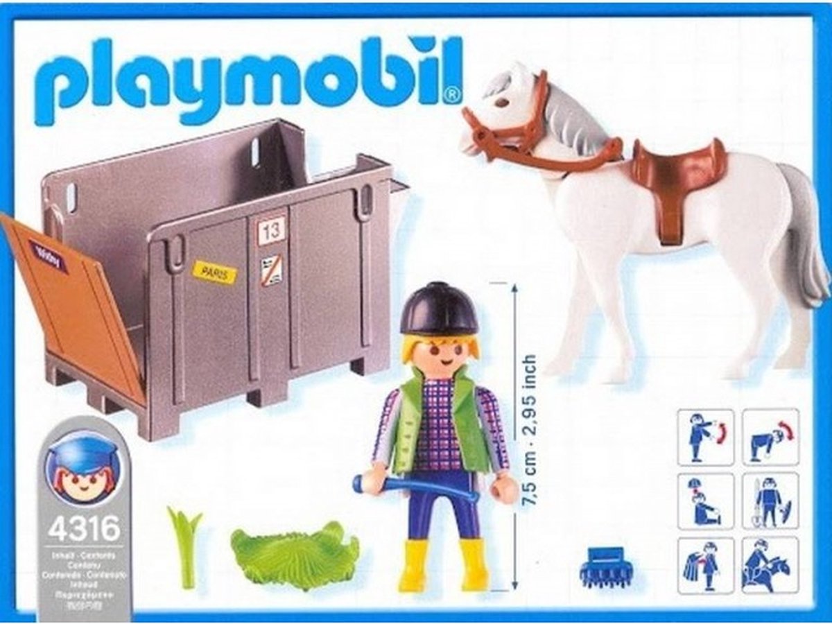 Playmobil 4316 - Transportbox met paard | bol.com