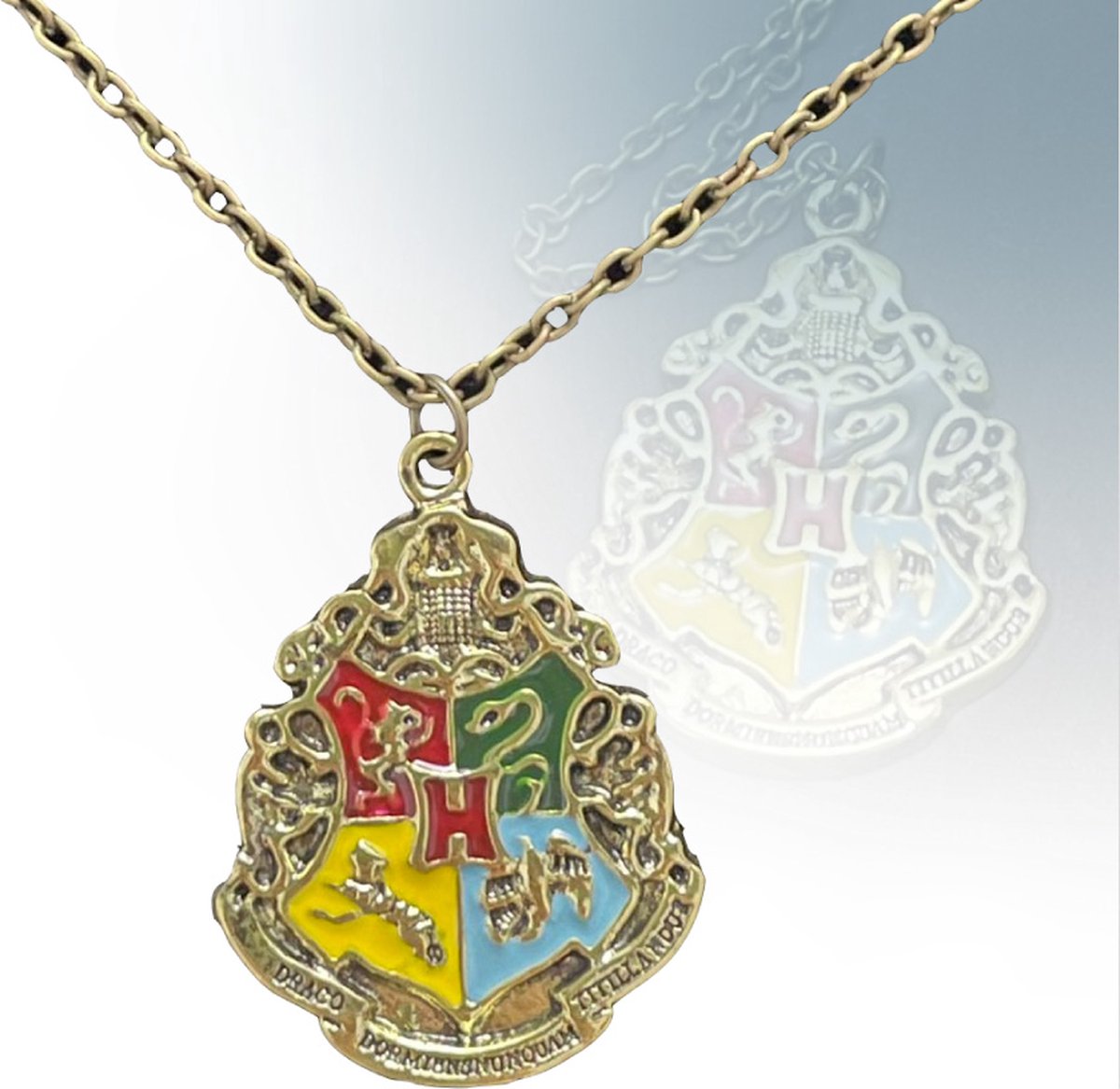 Hogwarts - badge - Harry potter ketting - harry potter kleding ...
