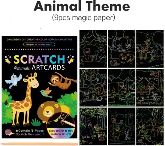 Scratch Cards - Animal / Wildlife / Dieren - kras kaarten - color ...