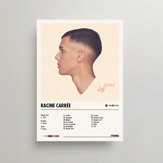 Stromae Poster - Racine carrée Album Cover Poster - Stromae LP - A3 ...