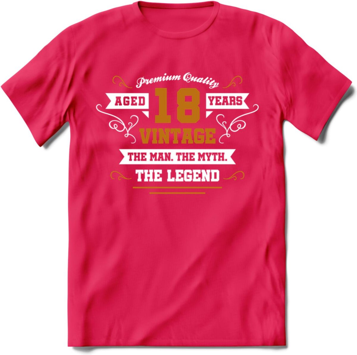 18 Jaar Legend T-Shirt | Goud - Wit | Grappig Verjaardag en Feest ...