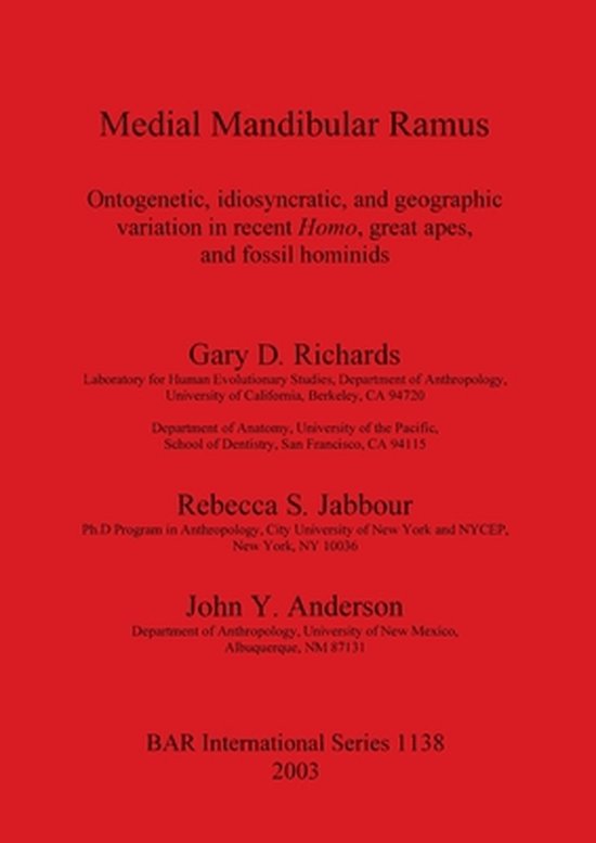 Medial Mandibular Ramus | 9781841713335 | John Y Anderson | Boeken ...