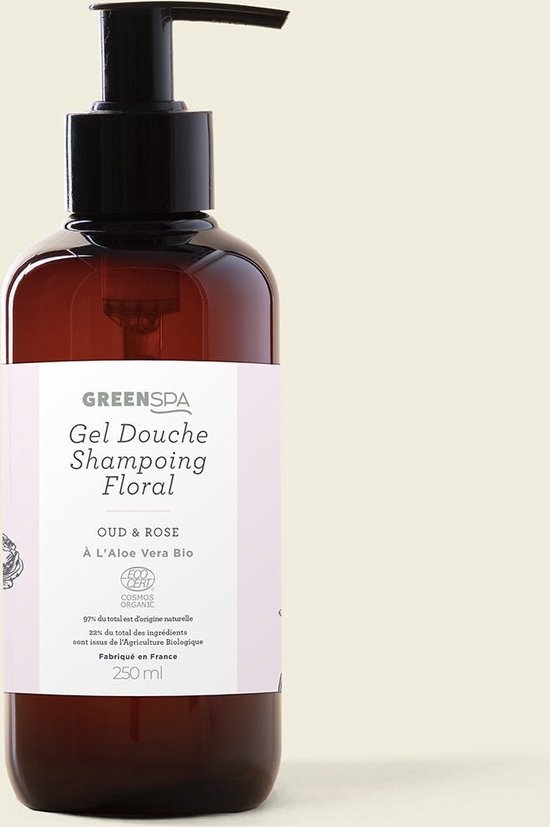 GreenSpa - Gel Douche Shampoo - Oud & Rose - Aloe Vera - 250ml - BIO ...