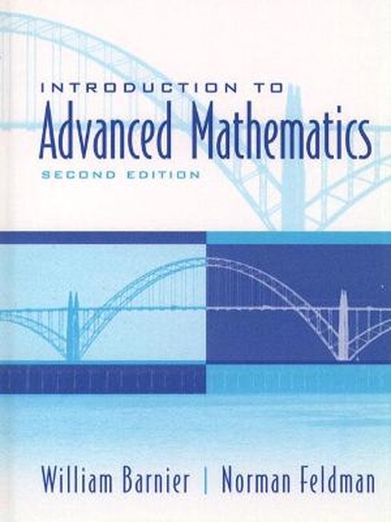Introduction to Advanced Mathematics | 9780130167507 | William Barnier ...