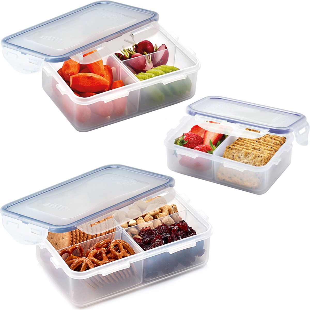 Lock&Lock Lunchbox - Snackdoosjes - Bento box - Snackbox - Met ...