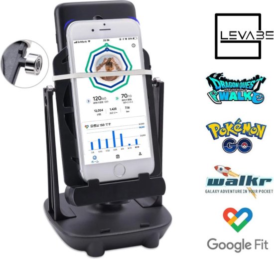 Levabe Automatische stappenteller voor O.a. Pokemon - telefoon shaker ...