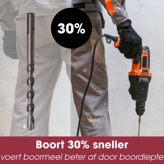 SDS Plus Hamerboor - 12mm 100/160 - Betonborenset - Hamerborenset - 10 ...