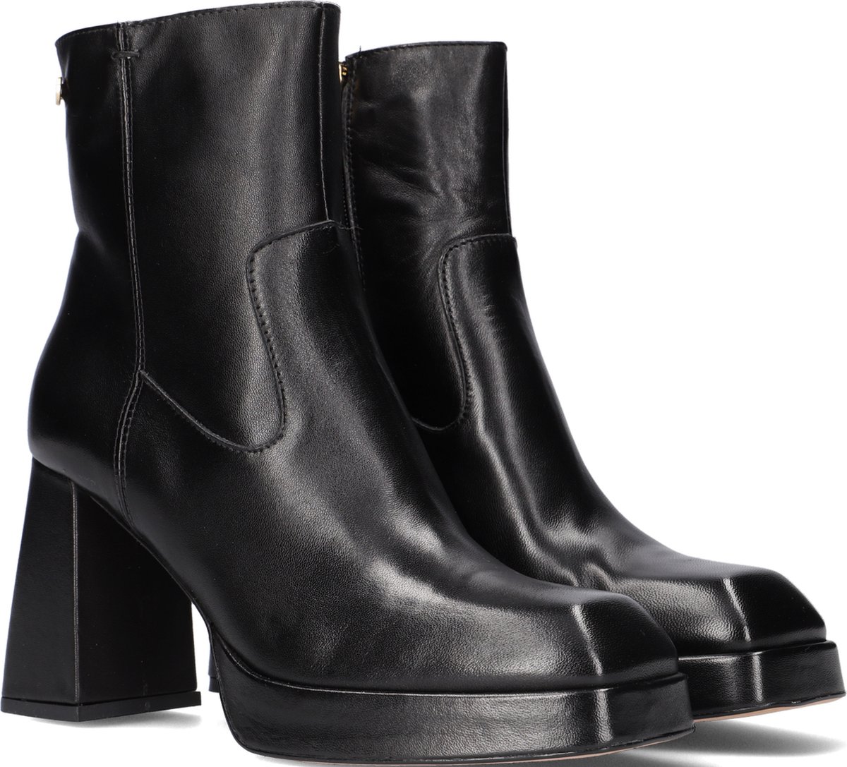 Notre-V Ao132 Enkellaarsjes - Enkelboots met rits - Dames - Zwart ...