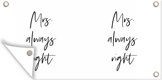 Schuttingposter Huwelijk - 'Mrs. always right' - Spreuken - Quotes ...