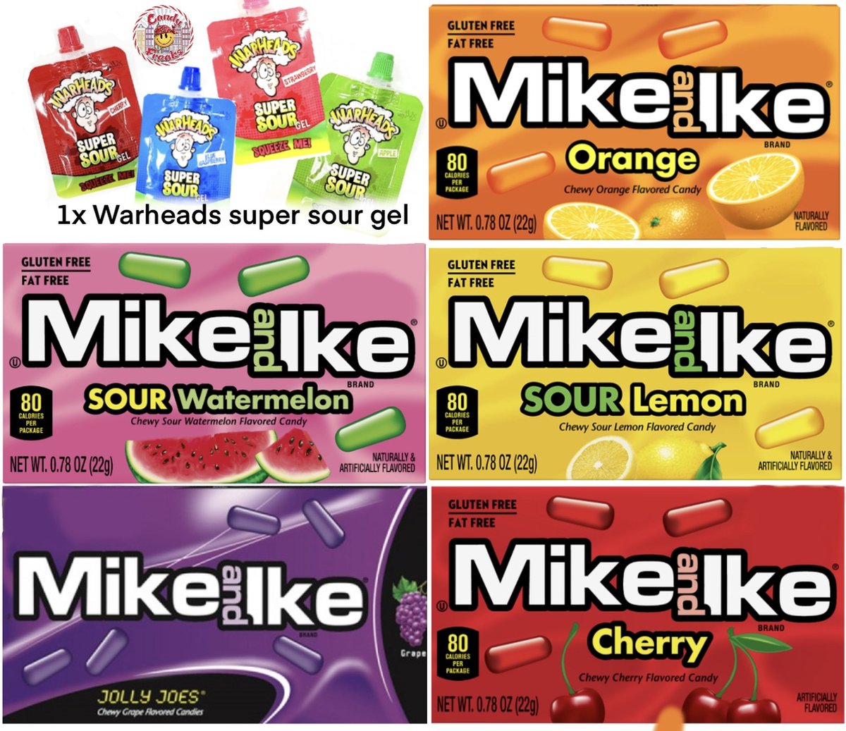 Amerikaans snoep pakket 6 delig - Snoep box - Amerikaans snoepgoed ...