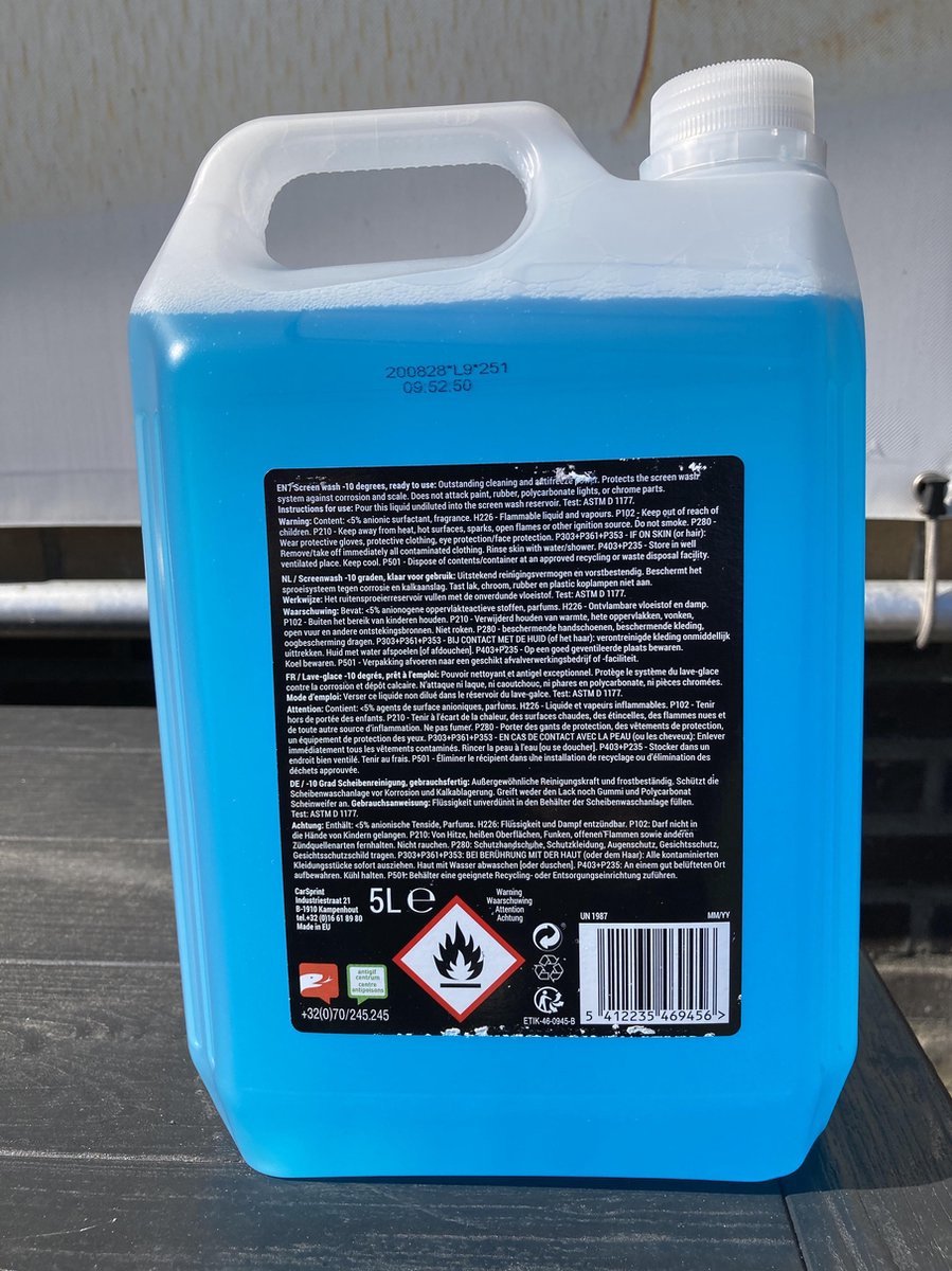 liquide lave-glace Antigel 5 litres - liquide lave-glace antigel ...