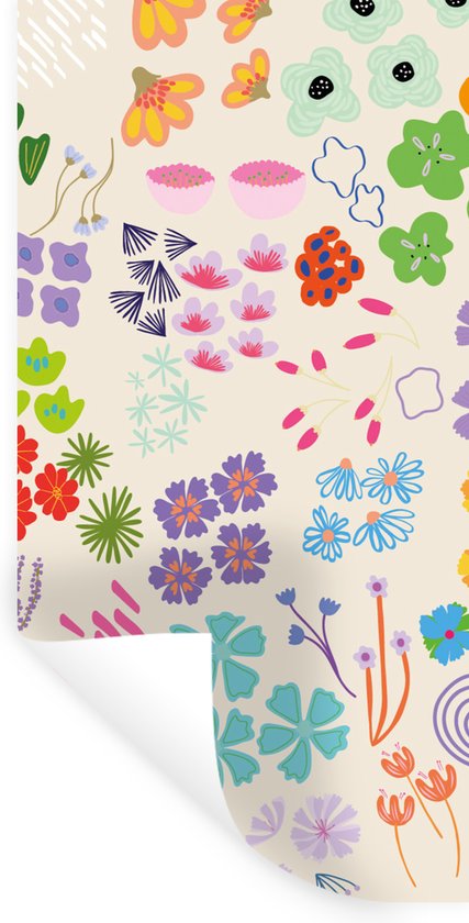 Muurstickers - Sticker Folie - Bloem - Patronen - Anemoon - 40x80 cm ...