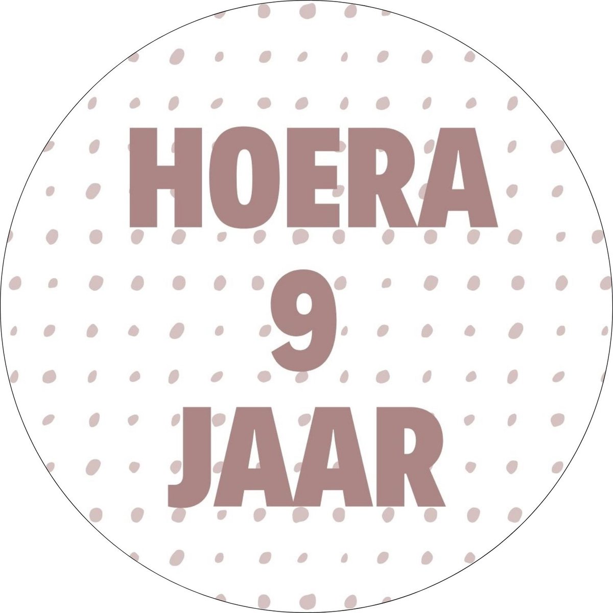 20 x Roze Traktatiestickers Hoera 9 Jaar - Stickervel - Cadeaustickers - Wensetiket -... | bol.com