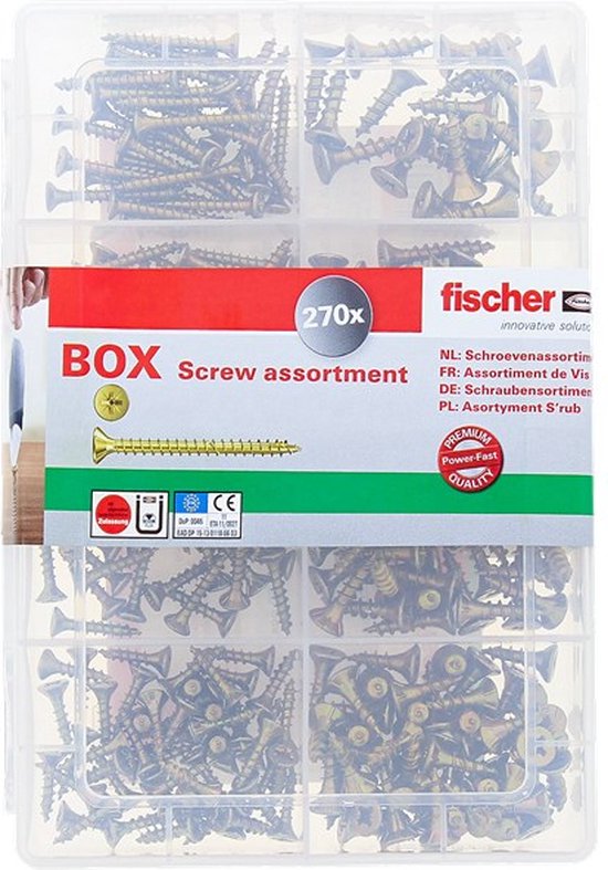 Schroevenset - XL SET - VOORDEEL AANBIEDING - 270 stuks - Verschillende ...