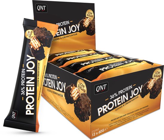 Protein Joy Bars (12x60g) Cookie & Cream | bol.com