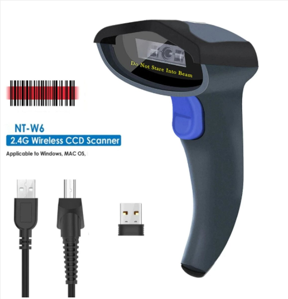 NETUM - W8-X Bluetooth Draadloze 2D Qr Barcode Scanner - W6 2.4G ...