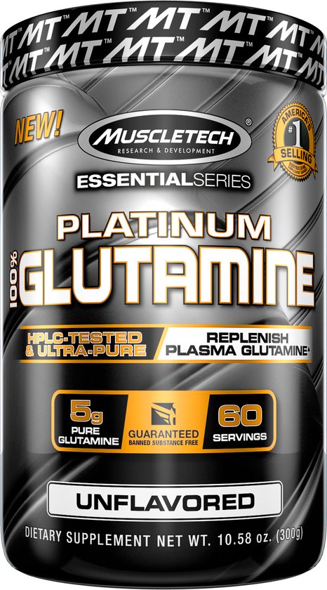 Muscletech Platinum Glutamine - Ultra-Pure Micronized Glutamine ...