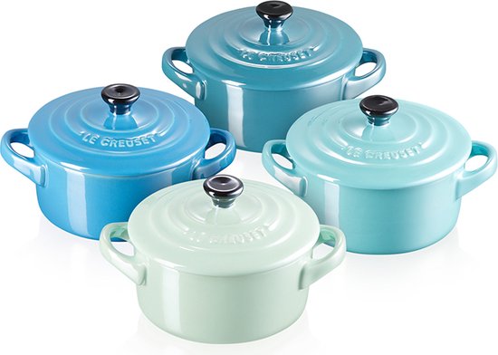 Le Creuset set van 4 aardewerken mini braadpannen CM/C/DT/M | bol