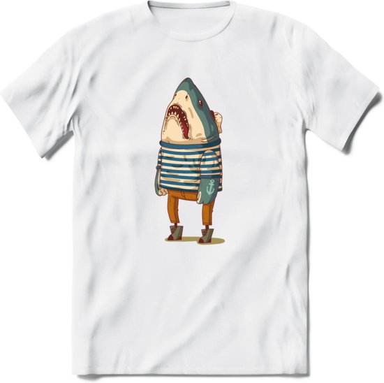 Casual haai matroos T-Shirt Grappig | Dieren vissen Kleding Kado Heren ...