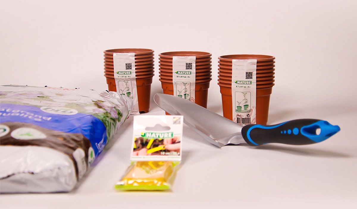 EuroFlora | Kweek starter set | Kweekset | Potgrond + Kweekpotjes ...