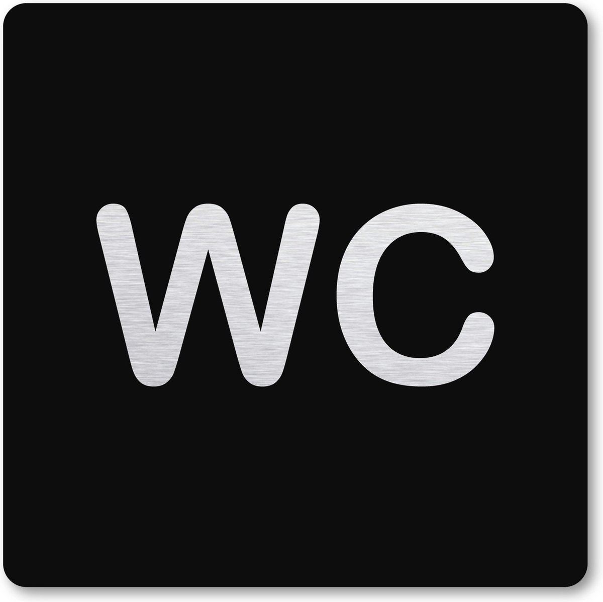 Pictogram WC - pictogrammen - zwart - deurbordje - 10 x 10 cm ...