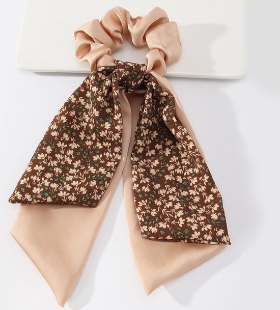 Scrunchie met lint | beige | bol.com